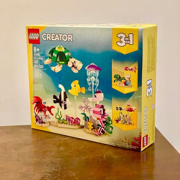 Lego | Toys | New Lego Creator 3158 Sea Animals 3 In 1 Turtle Fish Crab ...